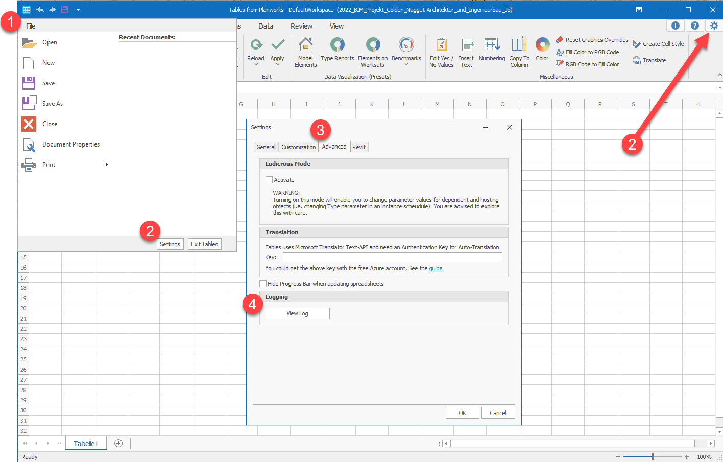 Open Log File Planworks Support Center